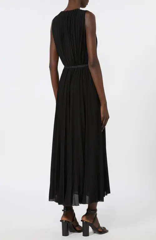 Max Mara Pleated Jersey Midi Dress