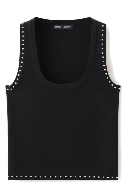 Mango Studded Knit Tank Top