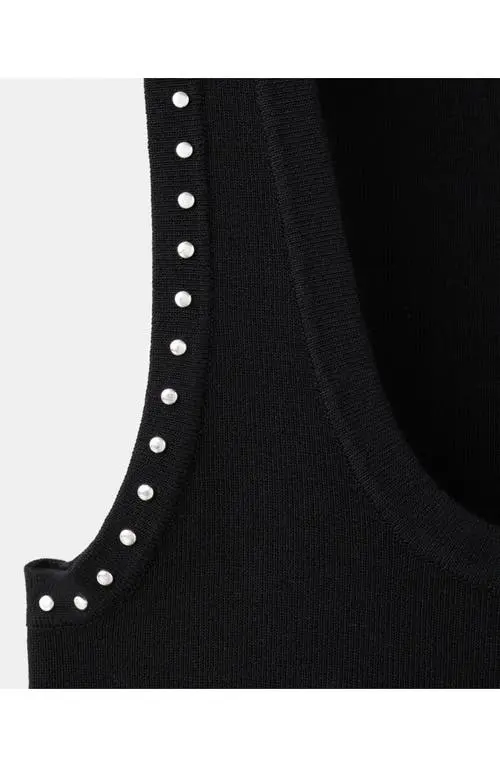 Mango Studded Knit Tank Top