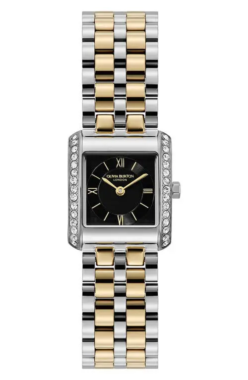 OLIVIA BURTON Berkley Square Crystal Embellished Two-tone Watch - Black