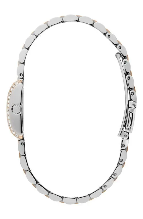OLIVIA BURTON Berkley Square Crystal Embellished Two-tone Watch - Silver White