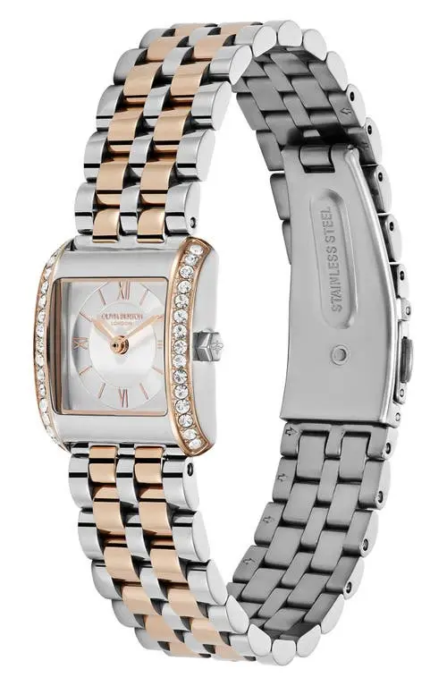 OLIVIA BURTON Berkley Square Crystal Embellished Two-tone Watch - Silver White