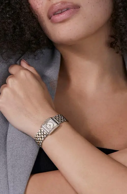OLIVIA BURTON Berkley Square Crystal Embellished Two-tone Watch - Silver White