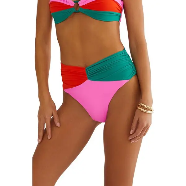 Beach Riot Lena Colorblock Bikini Bottoms - Cabo Colorblock