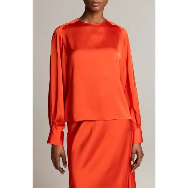 Vince Tie Back Satin Top