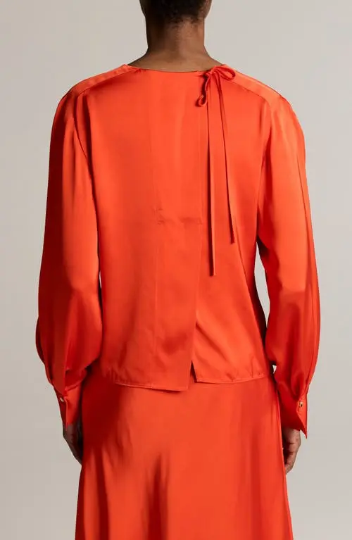 Vince Tie Back Satin Top
