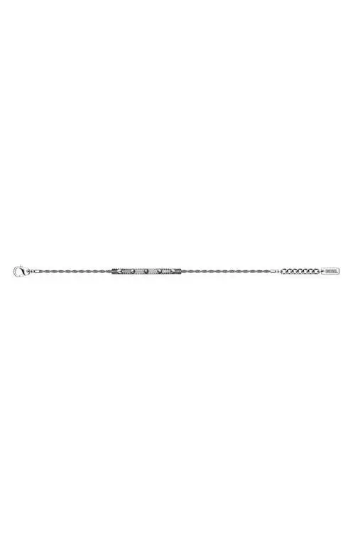 DIESEL® Spike Pavé Id Chain Bracelet
