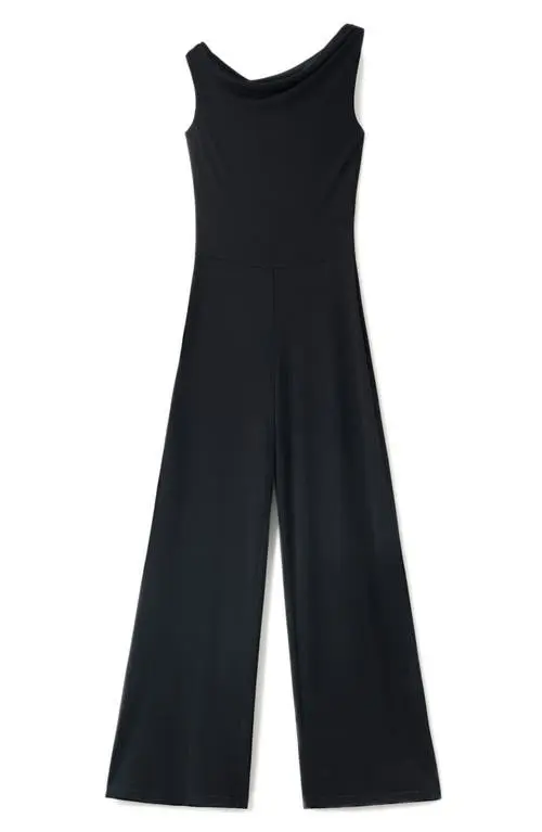 Mango Draped Asymmetrical Jumpsuit