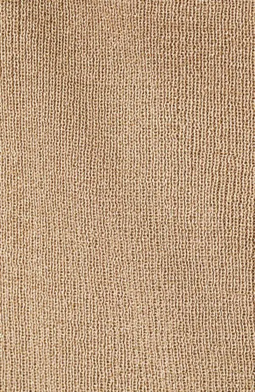 Mango Metallic Asymmetric Knit Top