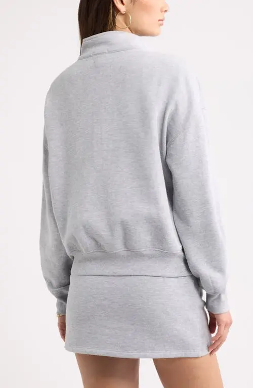 Bp. Half Zip Sweatshirt - Grey Soft Heather