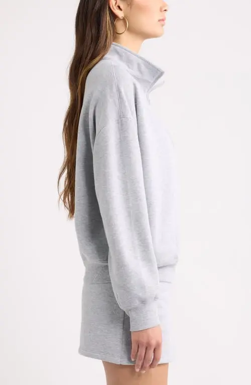Bp. Half Zip Sweatshirt - Grey Soft Heather