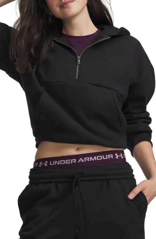 Under Armour Fleece Half Zip Hoodie - 008 Ultimate Black