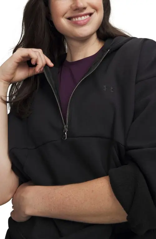 Under Armour Fleece Half Zip Hoodie - 008 Ultimate Black