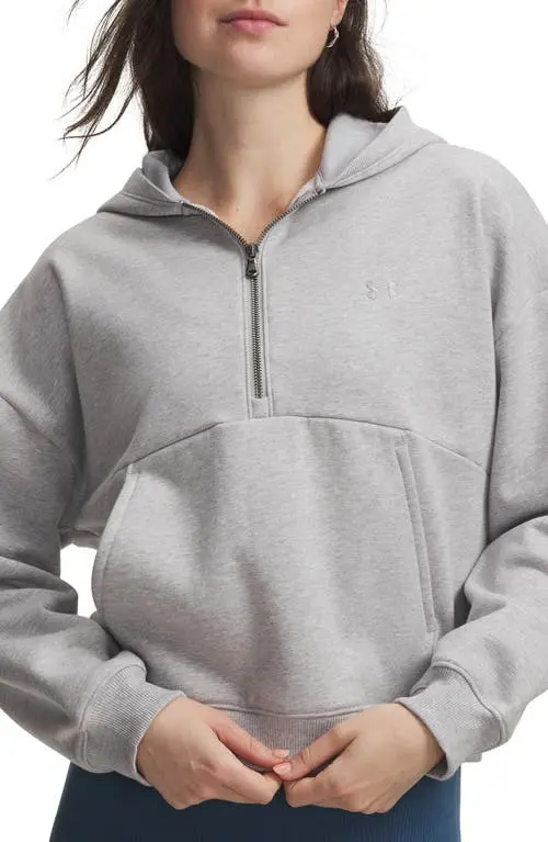 Under Armour Icon Fleece Half Zip Hoodie - Mod Grey Full Heather