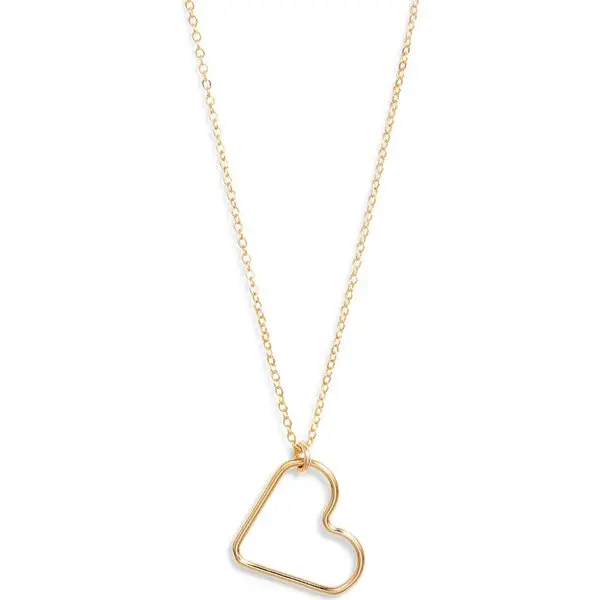 SET & STONES Mabel Heart Pendant Necklace - Gold