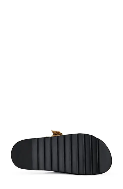 AZALEA WANG Billie Platform Mule - Tan Multi