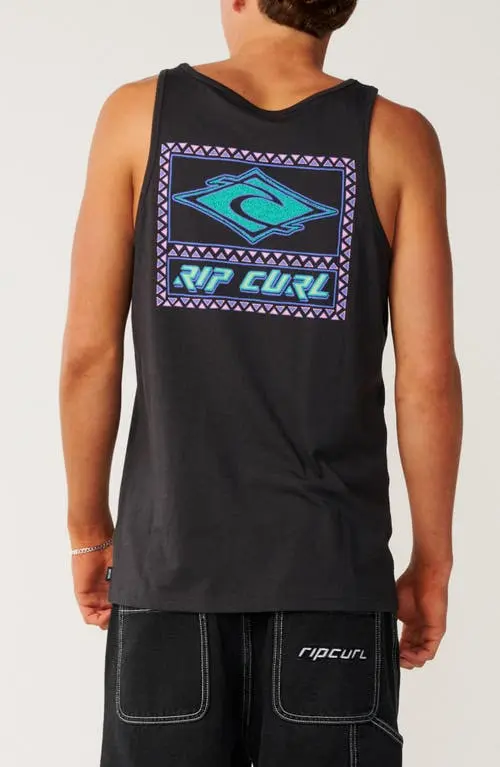 Rip Curl Disorder Legacy Cotton Tank - Washed Black