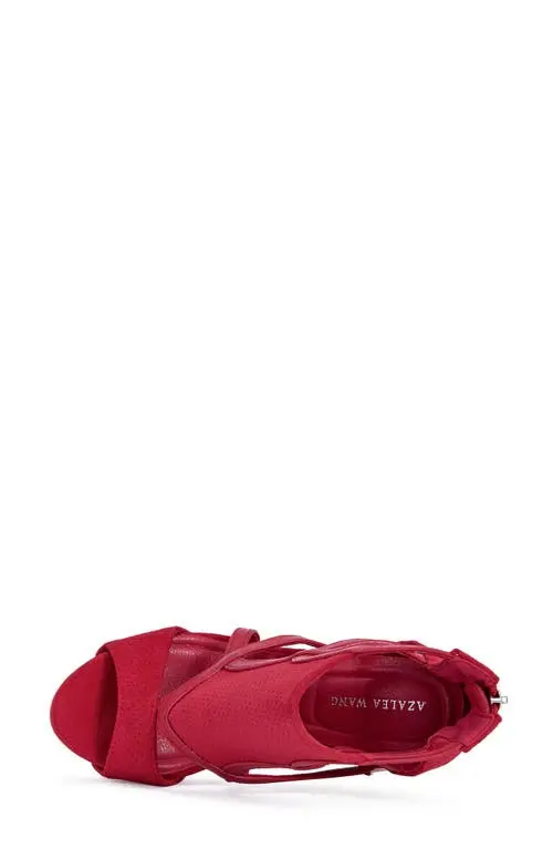 AZALEA WANG Strappy Wedge Sandals