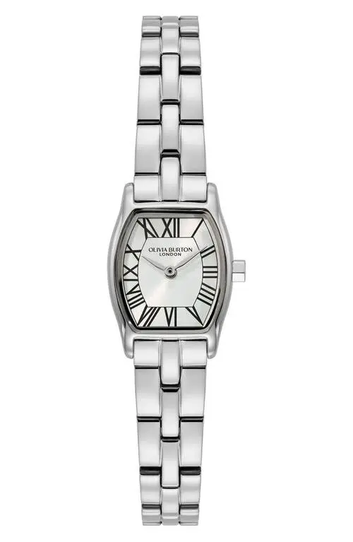 OLIVIA BURTON Cambridge Quartz Bracelet Watch With Roman Numerals - Silver White