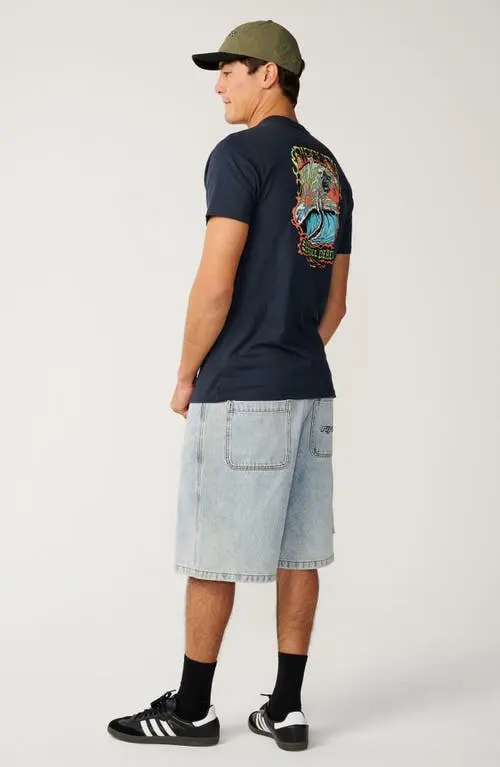 Rip Curl Air Shred Cotton Graphic T-shirt - Dark Navy