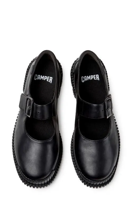 Camper Pix Mary Jane Flat - Black