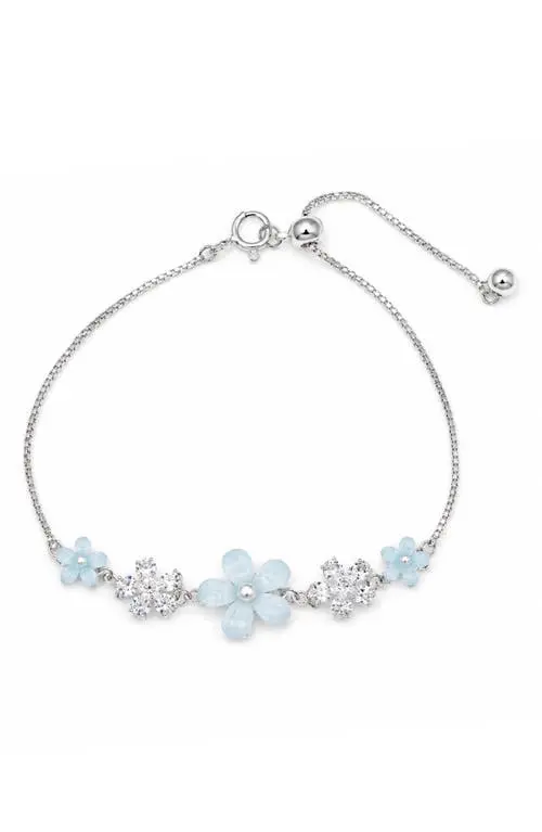 LA MENO Flora Slider Bracelet - Silver