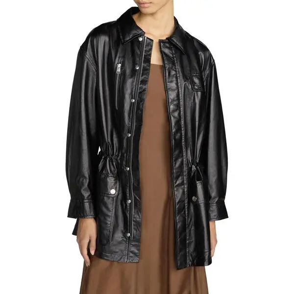 FRAME The Leather Safari Jacket