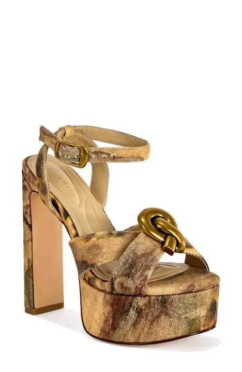 AZALEA WANG Uma Block Heel Sandals
