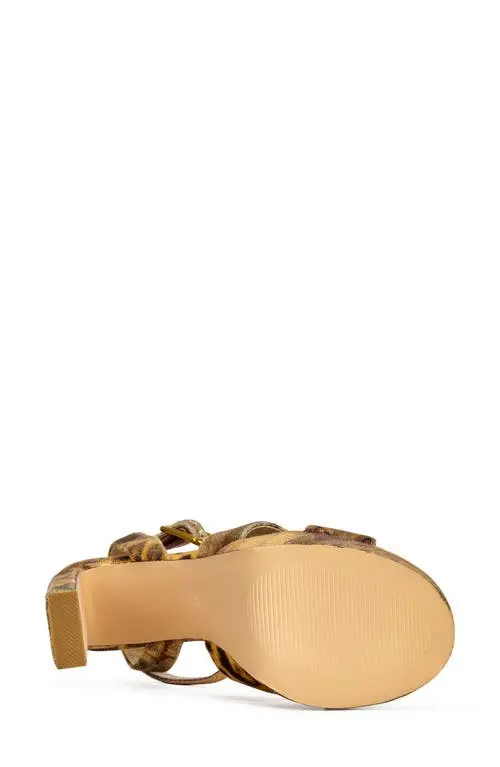 AZALEA WANG Uma Block Heel Sandals
