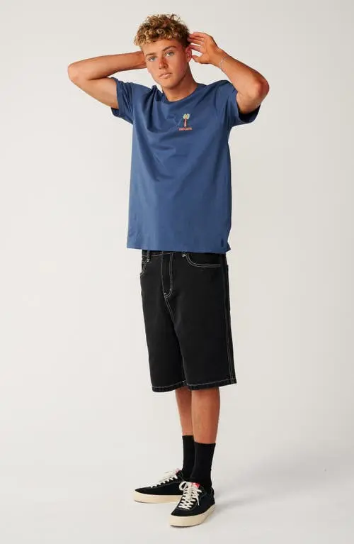 Rip Curl Pacific Rinse Cotton Graphic T-shirt - Light Navy