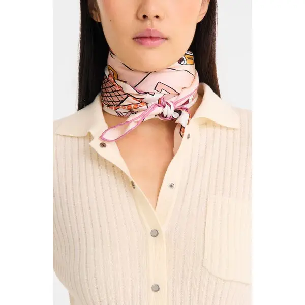 Longchamp Le Jeu De Cheval Silk Scarf - Ballet