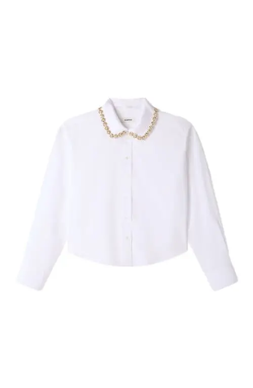 Sandro Jewel Collar Shirt