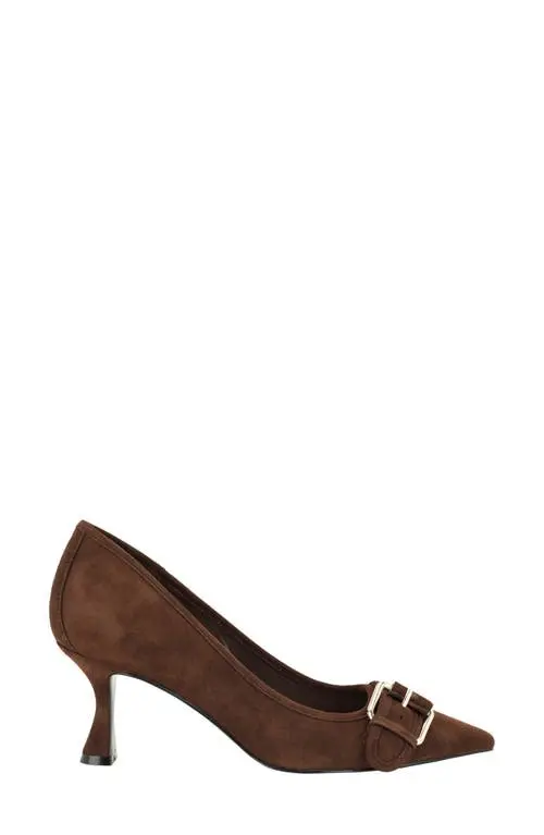 Guess Andey Pointed Toe Pump With Buckle Detail