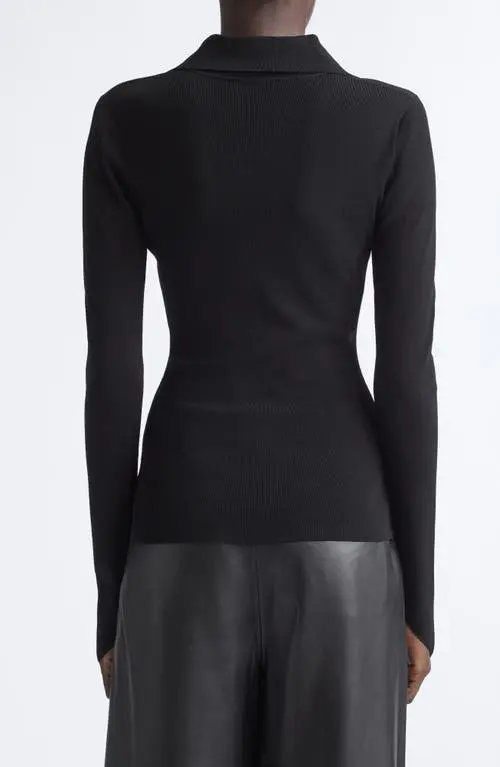 GRACE LING Angular Ribbed Cardigan
