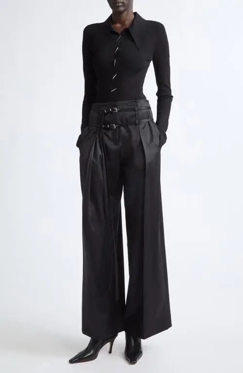 GRACE LING Angular Ribbed Cardigan