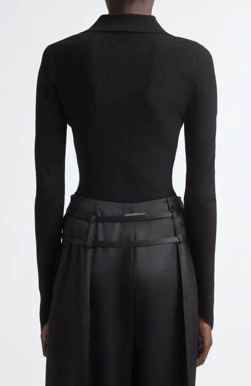 GRACE LING Angular Ribbed Cardigan