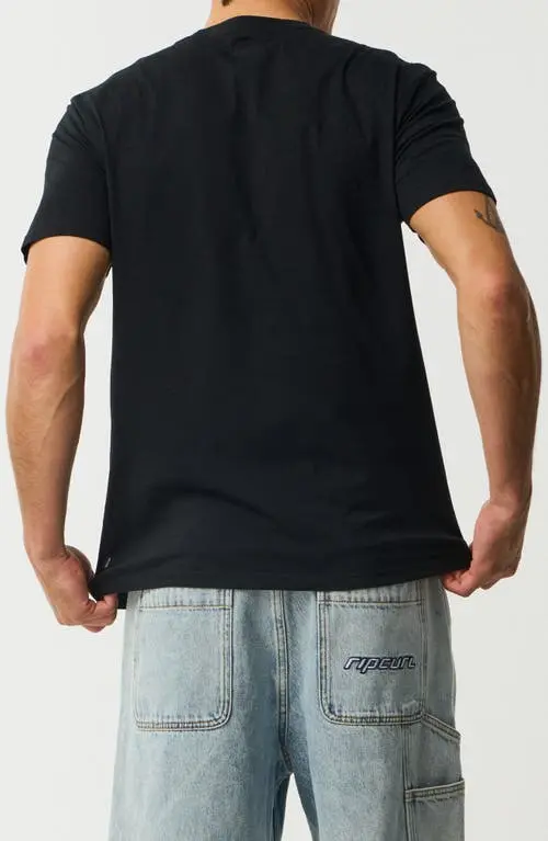 Rip Curl Wettie Icon Cotton Graphic T-shirt - Black