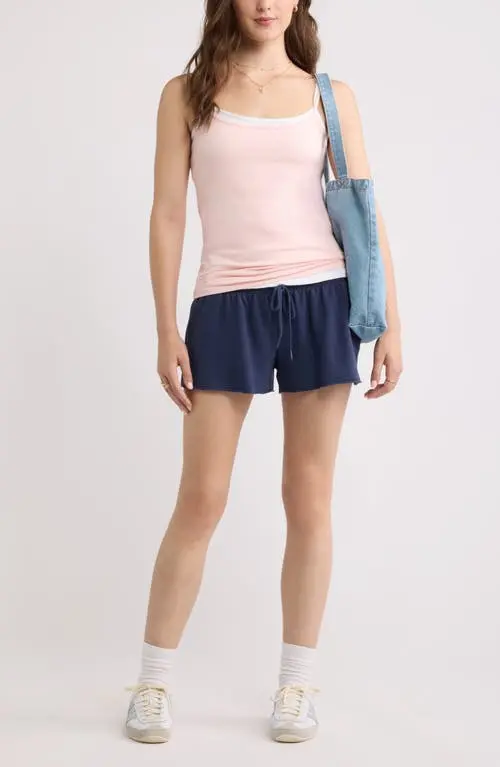 Bp. Narrow Drawstring Sweat Shorts - Navy Indigo