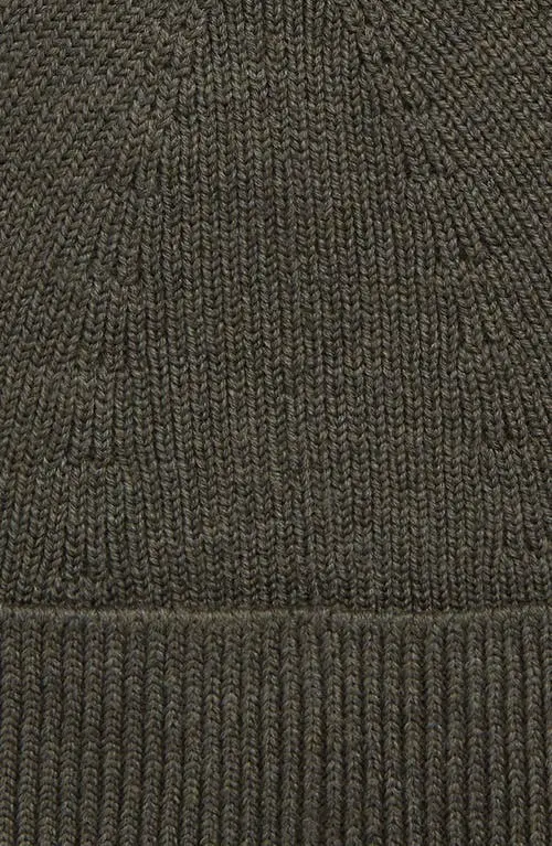 Acne Studios Krivi Coin Appliqué Merino Wool Blend Beanie - Cedar Green