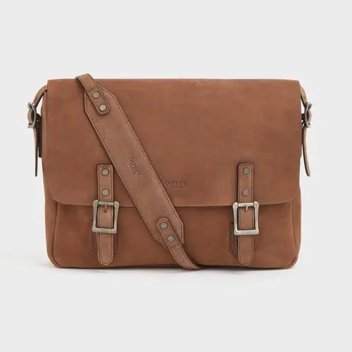 OSPREY LONDON The Clayton Leather Messenger Bag
