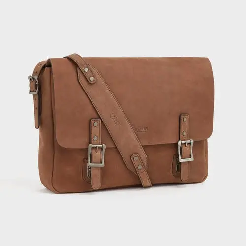 OSPREY LONDON The Clayton Leather Messenger Bag