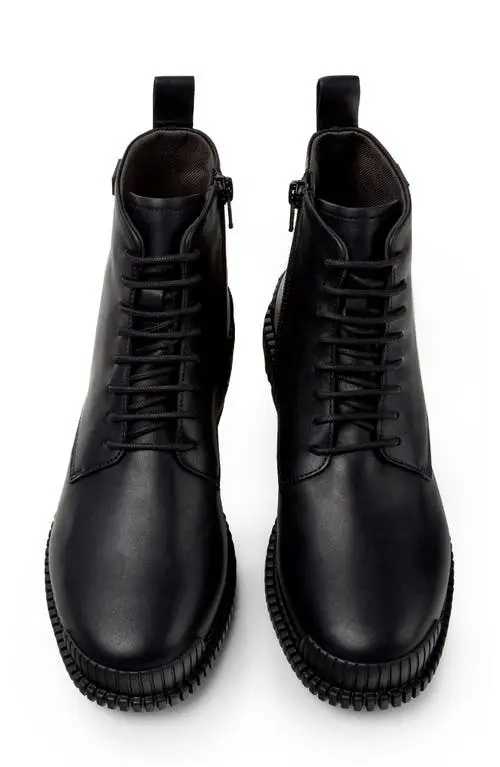 Camper Pix Lace-up Bootie - Black