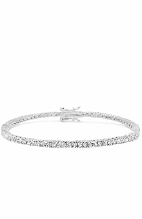 NIALAYA JEWELRY Mini Tennis Bracelet - Silver