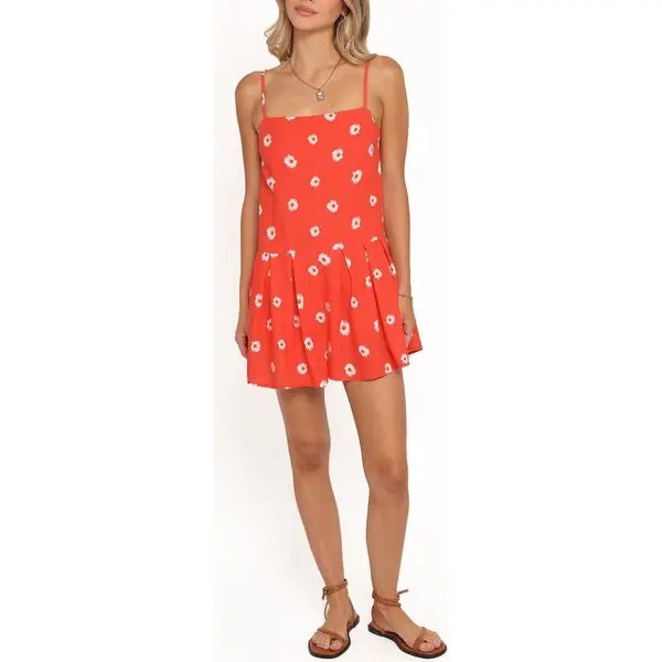 PETAL & PUP Floral Drop Waist Romper - Daisy Meadow