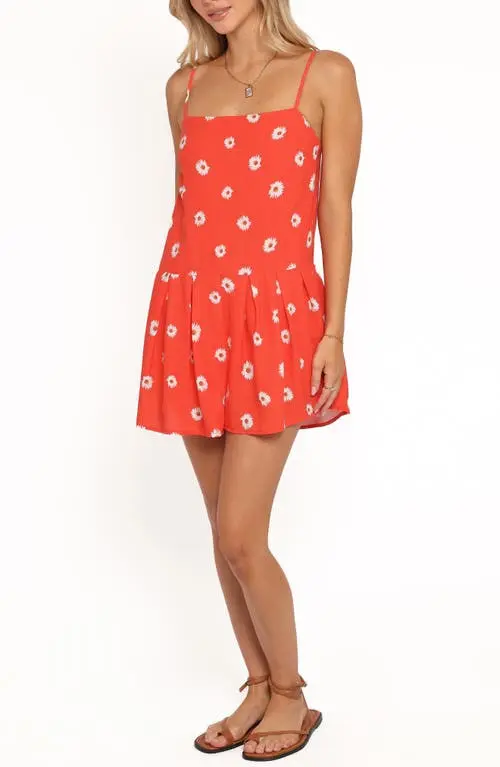 PETAL & PUP Floral Drop Waist Romper