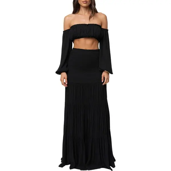 JLUXLABEL Solana Skirt Set - Black