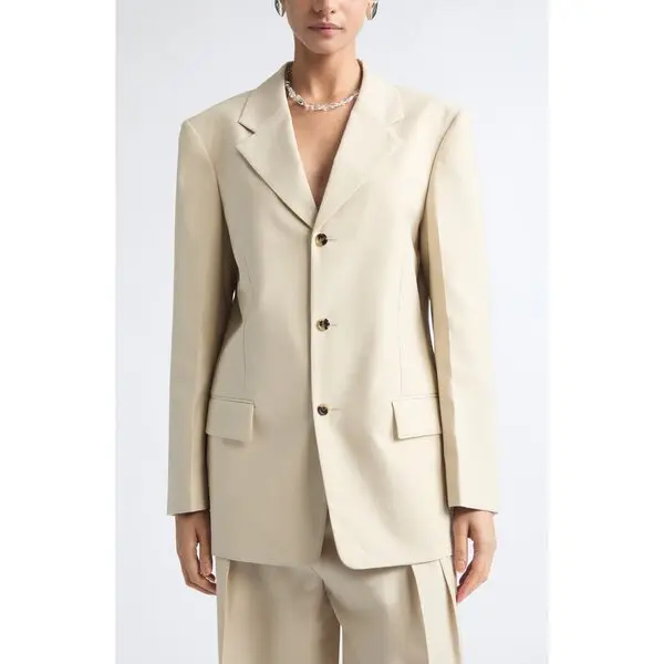 Bottega Veneta Faded Stripe Wool & Cotton Jacket