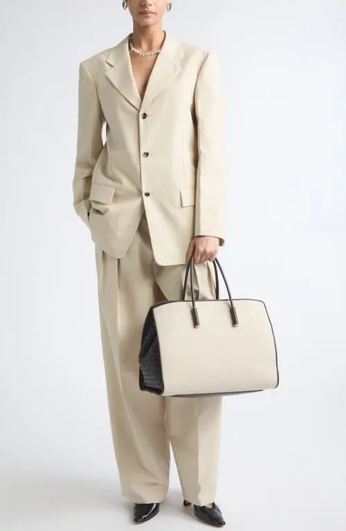 Bottega Veneta Faded Stripe Wool & Cotton Jacket