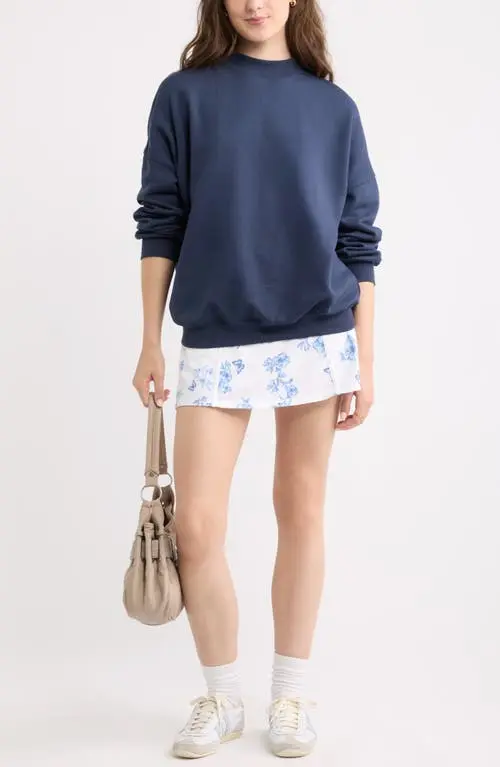 Bp. Mock Neck Sweatshirt - Navy Indigo