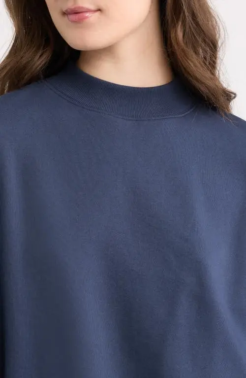Bp. Mock Neck Sweatshirt - Navy Indigo